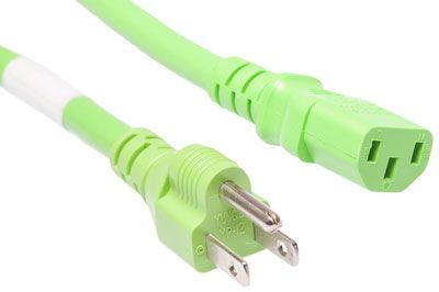 15 Amp NEMA 5-15P to C13 | CPU Power Cord 15 Feet | ShowMeCables.com