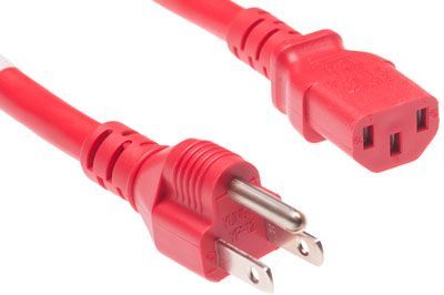 15 Amp NEMA 5-15P to C13 | CPU Power Cord 2 Feet | ShowMeCables.com