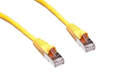 Shielded Cat6 Patch Cable - Yellow - 50 FT | ShowMeCables.com
