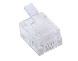 RJ11 Connectors for Phone Cords - Modular, Round & Flat, 6P4C & 6P6C | ShowMeCables.com